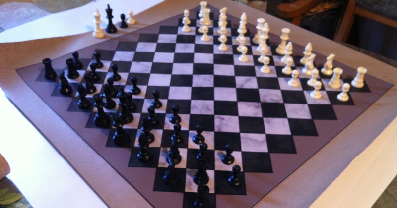 Chess Illusion: Diagonal Chess vinyl prototype