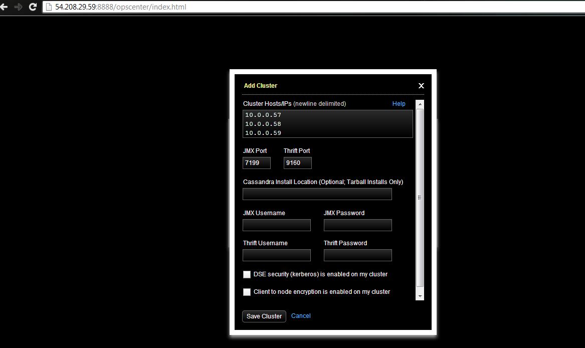 Cloud for Beginners: Install Opscenter in CentOS environment
