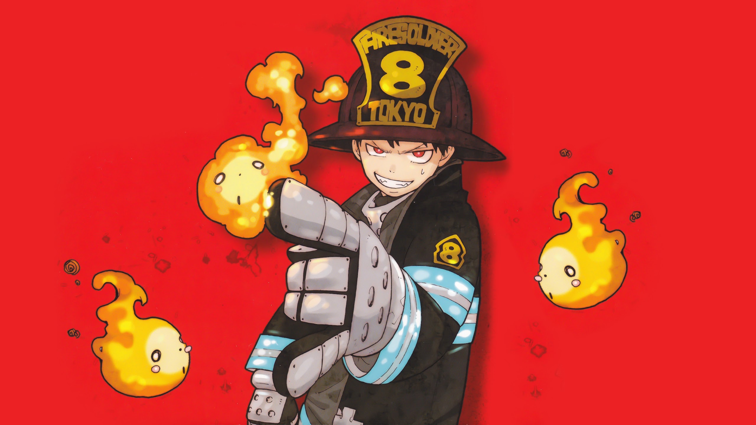 Fire Force, Shinra, Arthur, Flames, 8K, #13 Wallpaper PC Desktop