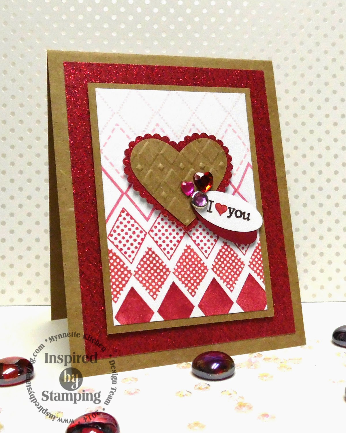 On A Stampage...: Inspired By Stamping: Diamonds & Hearts