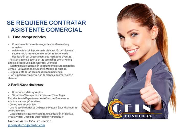 Asistente Comercial - Tegucigalpa