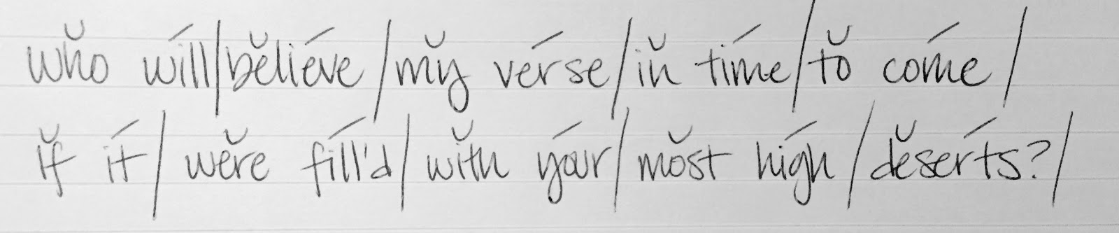 Shakespeare Coach Emily Staudt: Breaking Down the Bard - Scansion