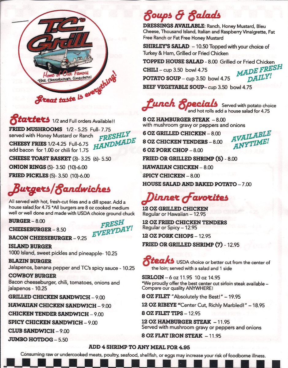 That Food Guy: TC's Grill - Maryville, Tennessee