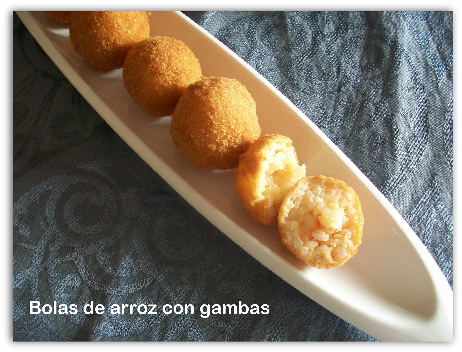 Bolas de arroz y gambas - Cocinando en Mislares