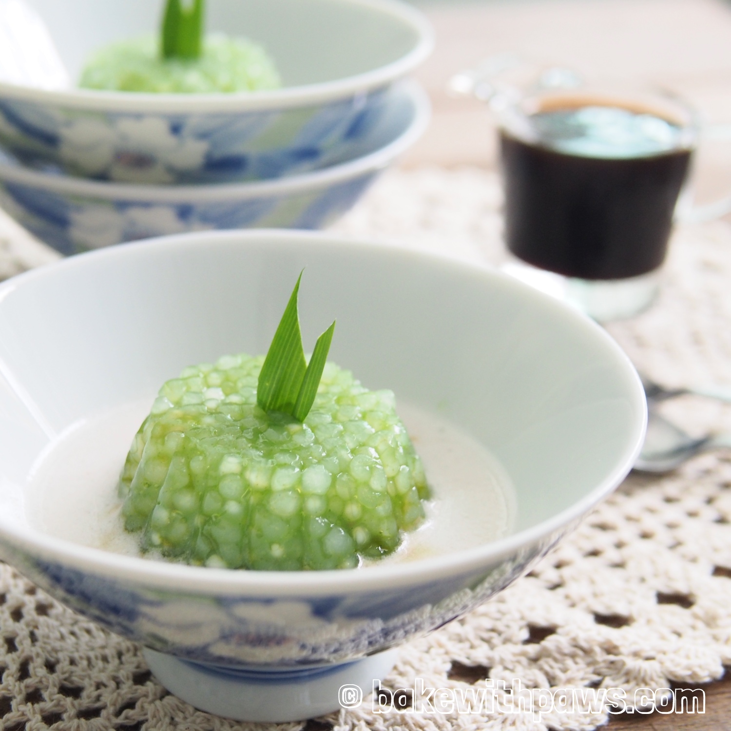 Pandan Sago Gula Melaka - BAKE WITH PAWS