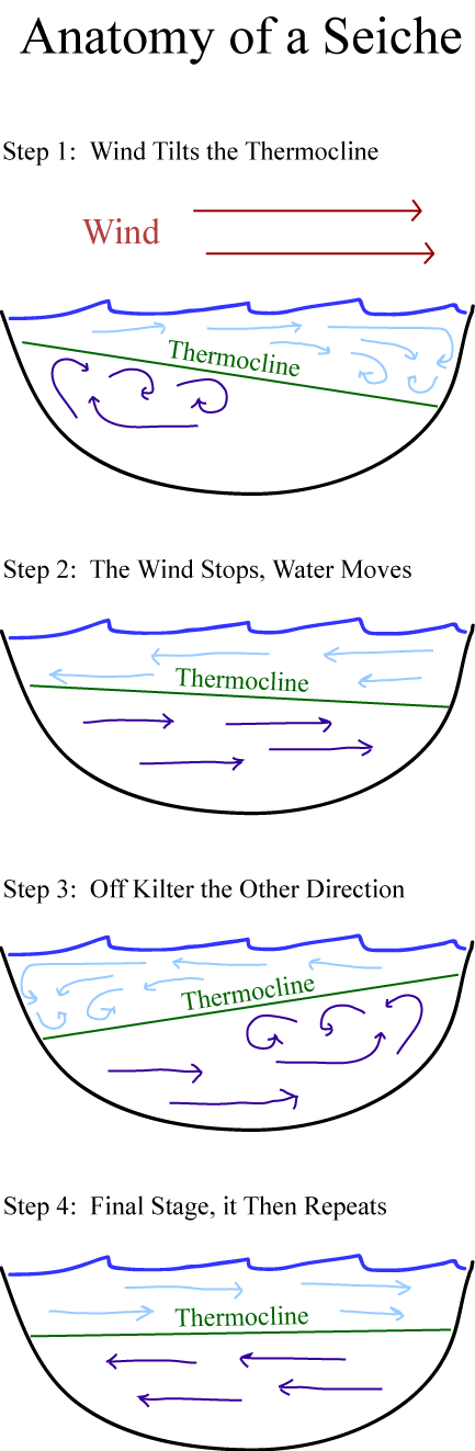 The Agatelady: Adventures and Events: Seiches and WInd Set Up on Lake ...