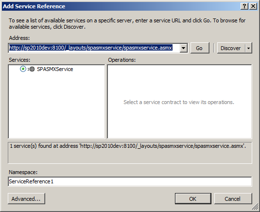 Living and breathing the world of Microsoft: Adding a Service Reference ...