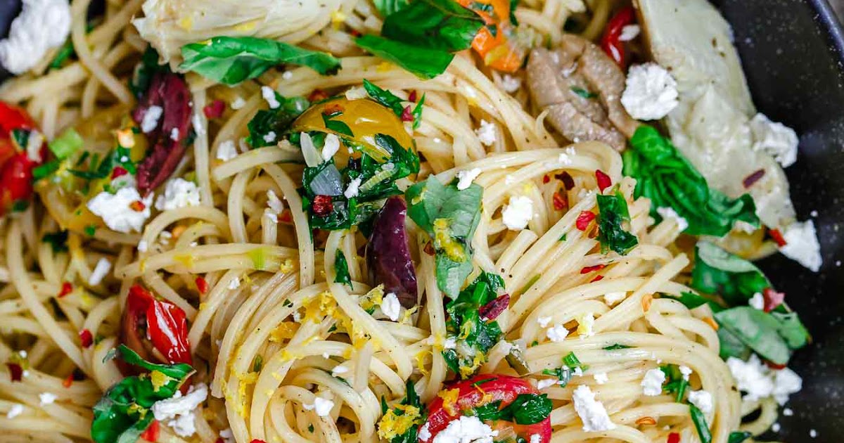 SIMPLE MEDITERRANEAN OLIVE OIL PASTA - NEWS RECIPES