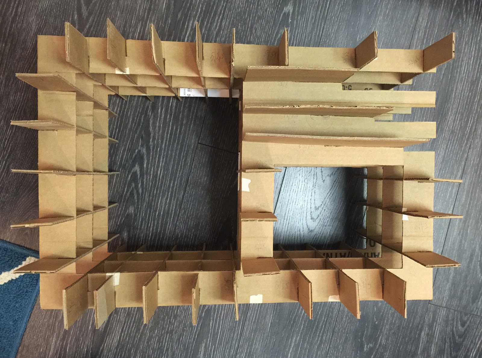 DIY: Cardboard night stand and charging station