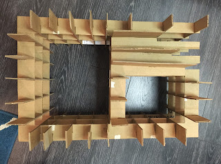 DIY: Cardboard night stand and charging station