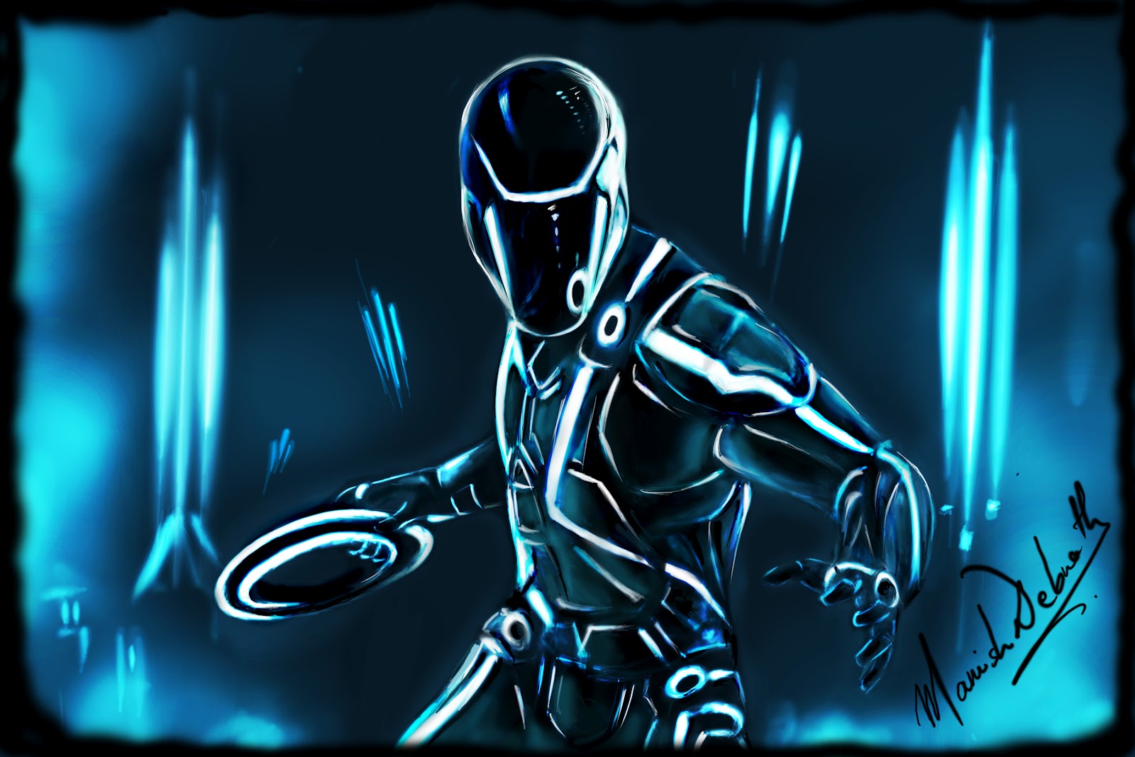 Digital Dreams: MY DIGITAL PAINTING OF TRON LEGACY(P CS5)