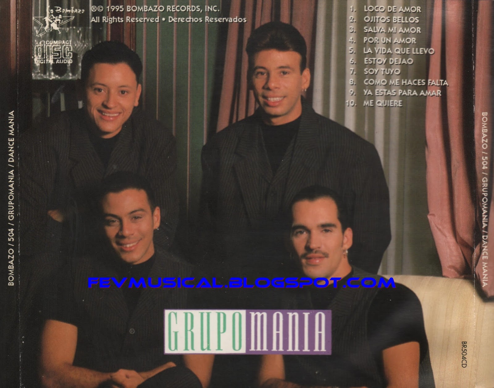 FEV MUSICAL: 1995 - Grupo Mania - Dance Mania (Bombazo)