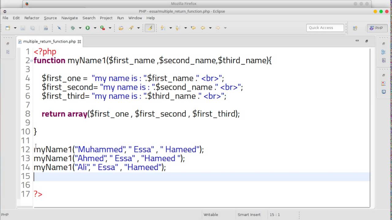 85 Php Scripting Language Functions Return Multi Value كورسات بالعربي