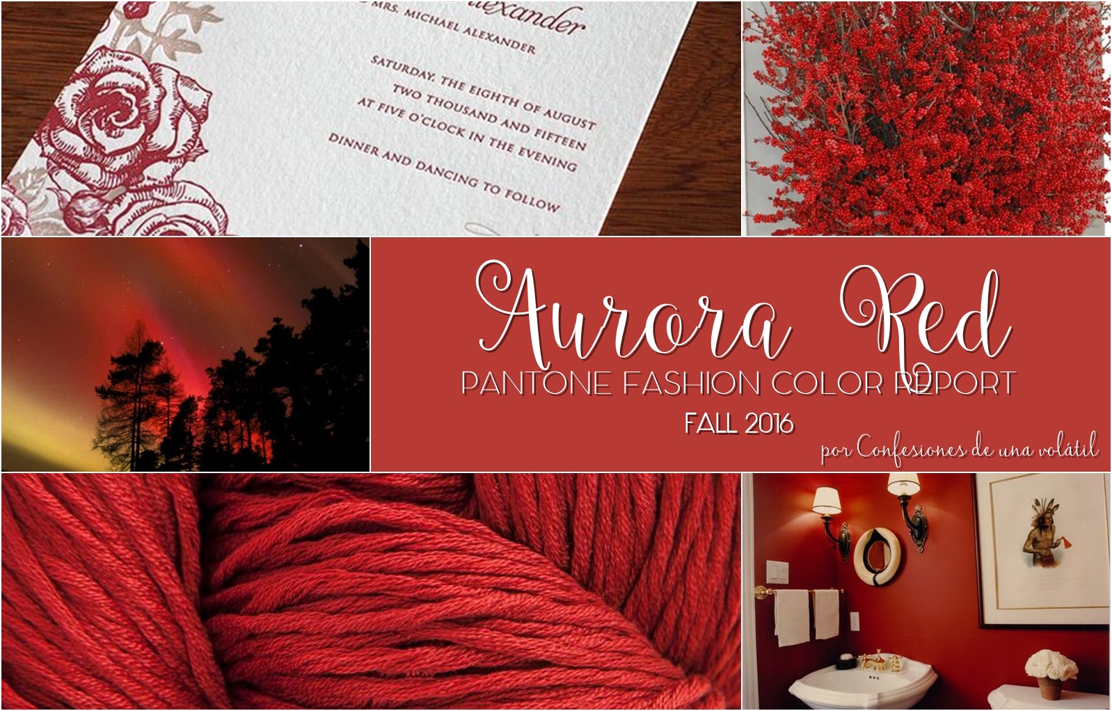 Pantone Fashion Color Report Fall 2016: Aurora Red - Confesiones de una ...