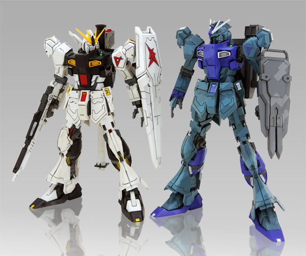 MC 1/144 Nu Gundoom Ground Type type with custom gatling gun