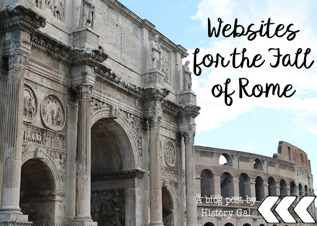 The Fall of Rome Websites - History Gal