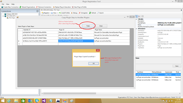 Microsoft Crm World Copy And Paste Plugin Steps And Images From One Plugin To Another