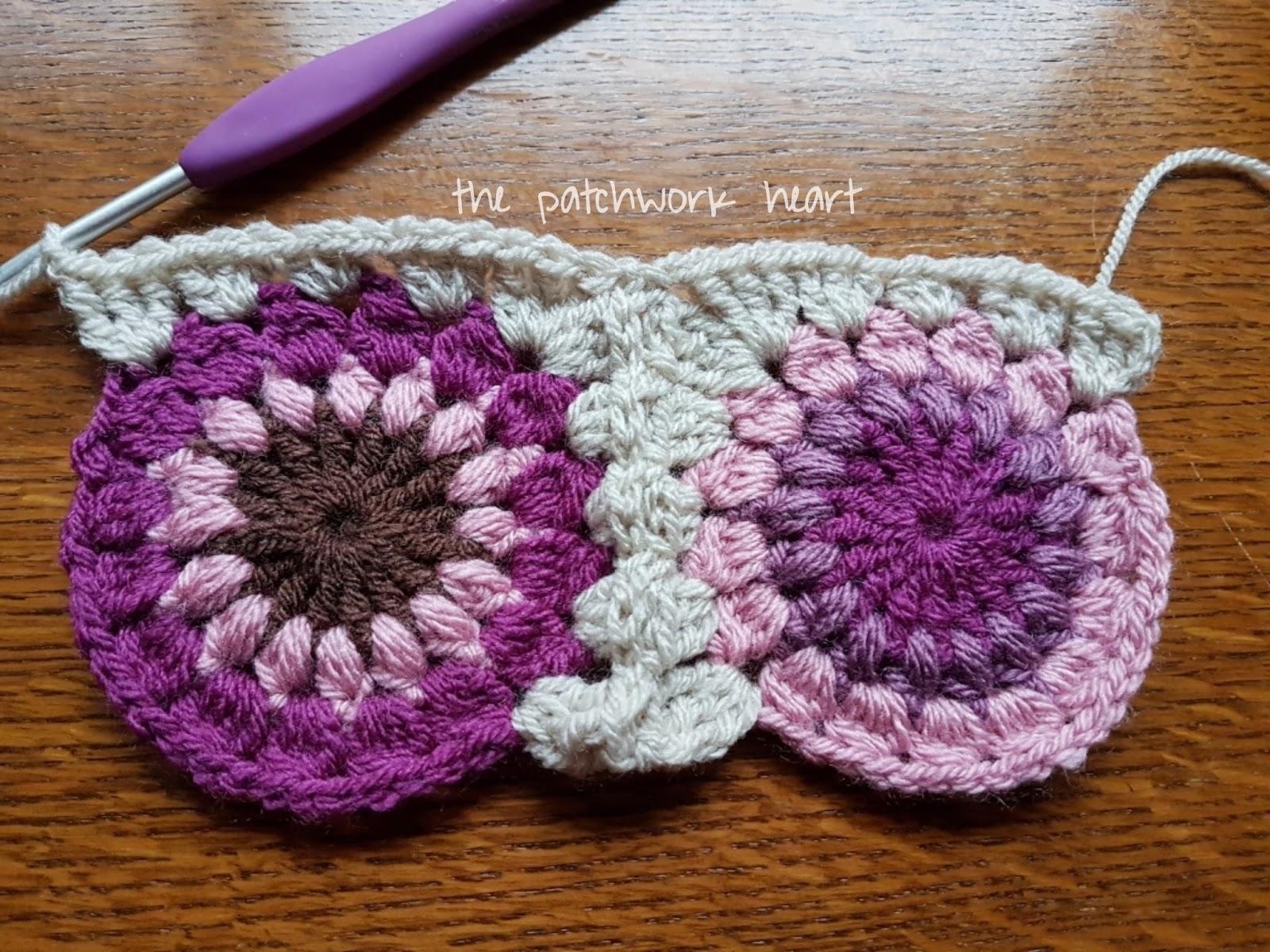 The Patchwork Heart: Continuous Join As You Go With Circles Tutorial
