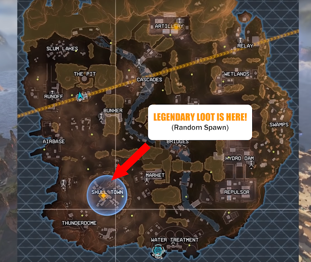 Joe Iz Gaming Blog: Apex Legends: Top View Map with Loot-Tiers Guide ...