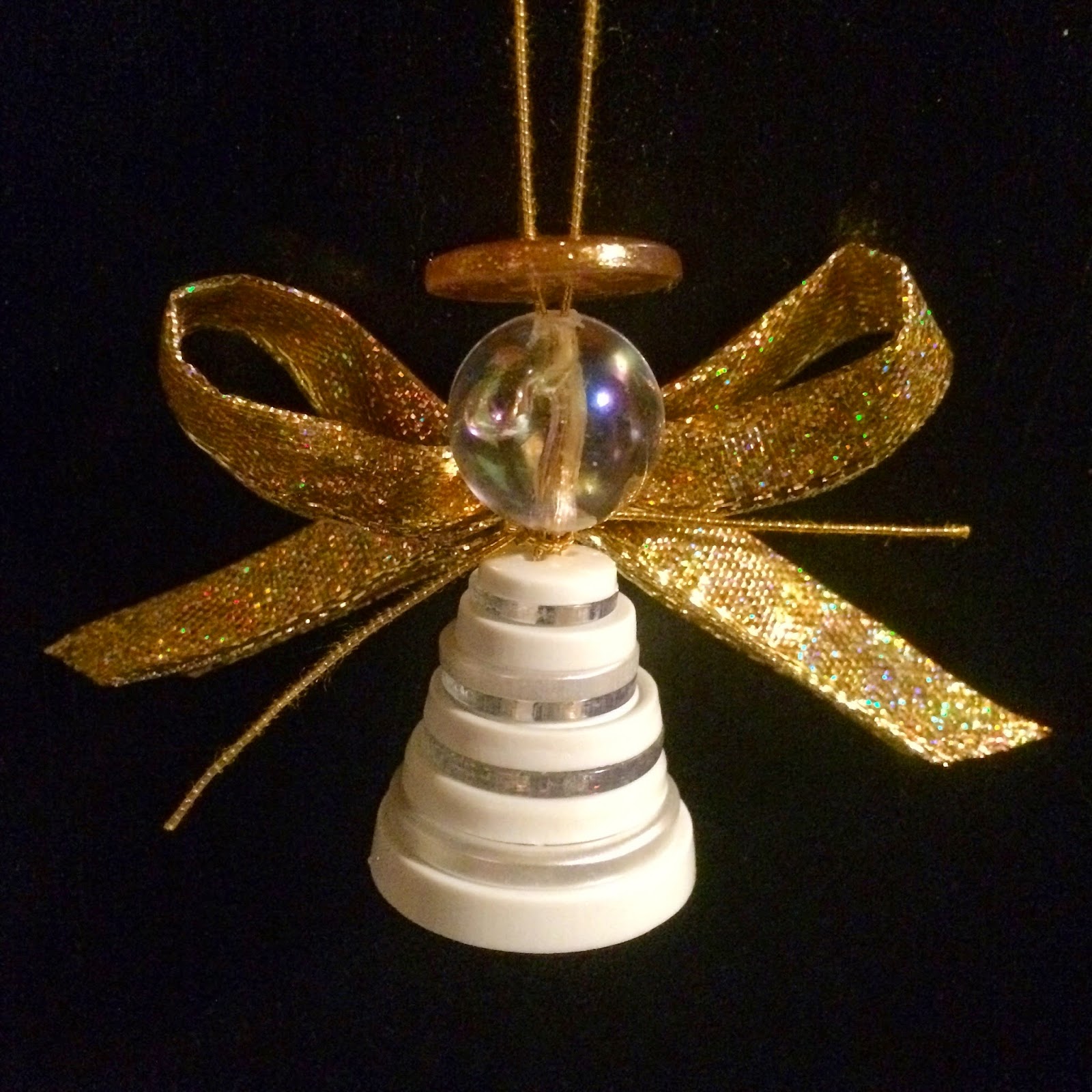 Random Inspiration: Angel Button Ornaments