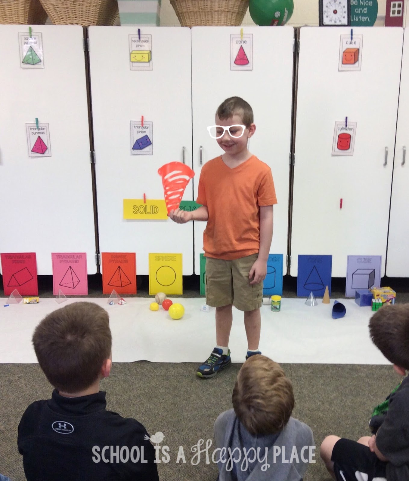 School Is a Happy Place: A Visit to the Solid Shape Museum