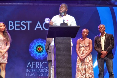 Nollywood by Mindspace: DESMOND ELLIOT WINS BEST ACTOR AT AFRIFF