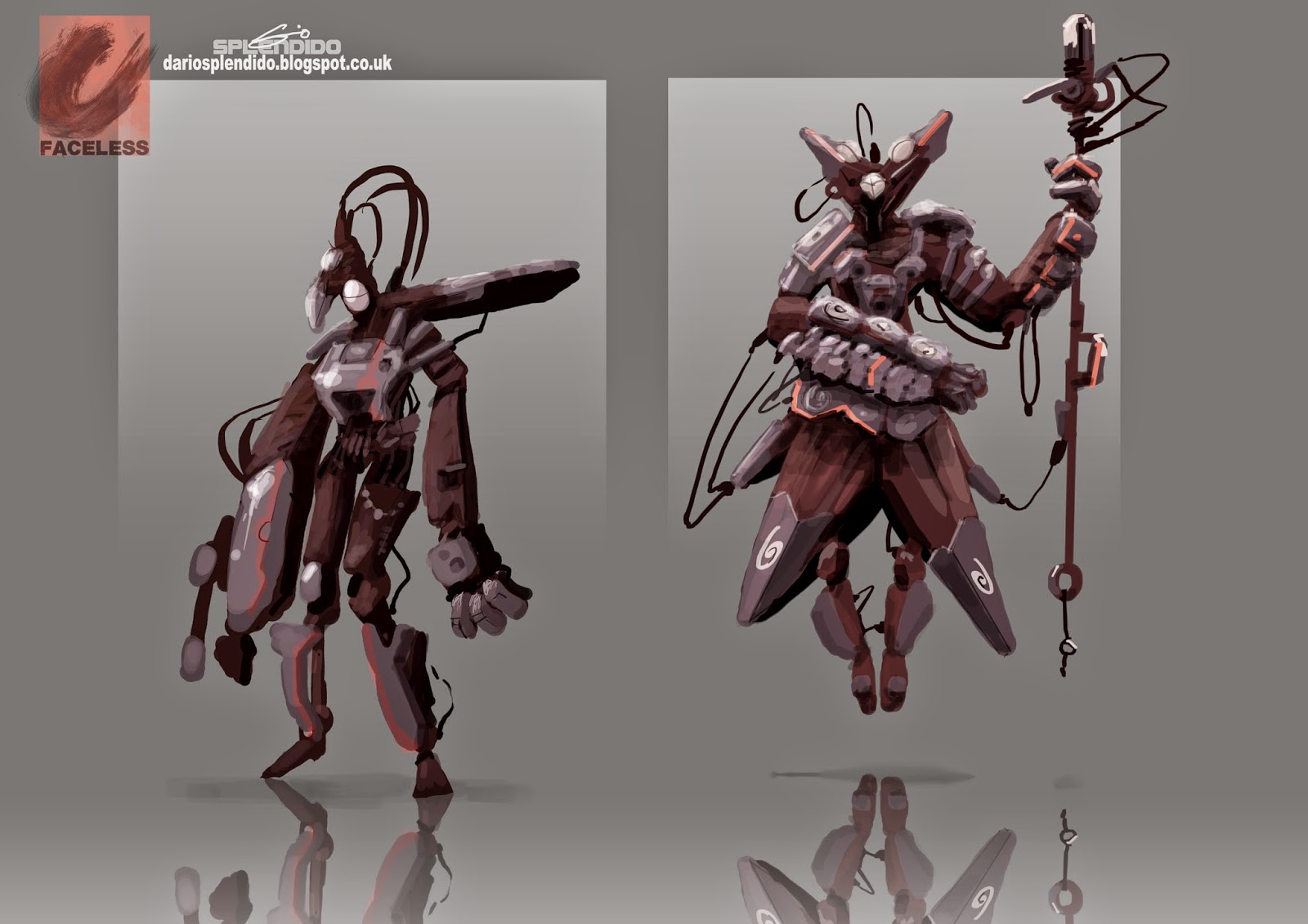 Dario Splendido - 3D and 2D Concept Designer: FACELESS PROJECT - 2D ...