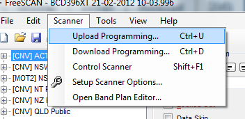 Ozscan - Uniden Scanner Instructions: UBCD396XT - FreeScan Basic ...