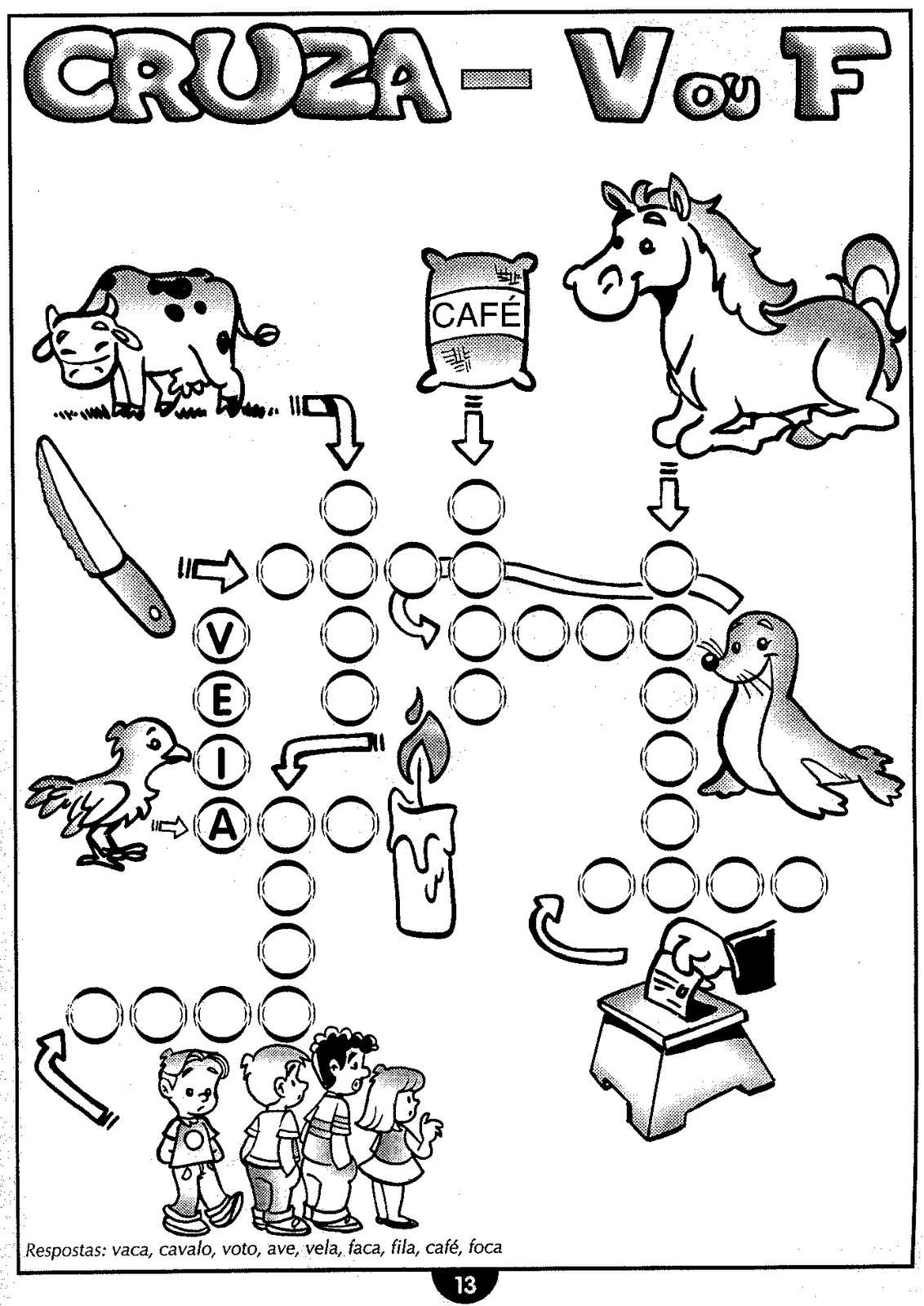 Paraíso da Alfabetização: Ortografia F/V