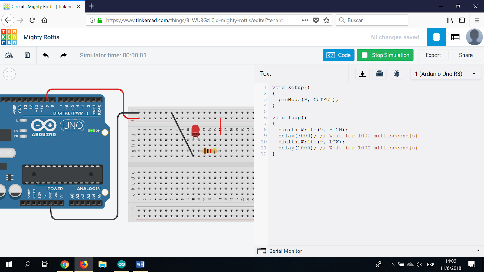 Robótica Décimo: LED ENCENDIDO CON ARDUINO