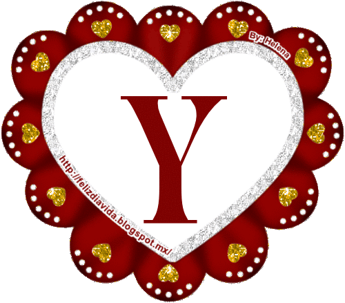 Iniciales Nombres y Más: Corazón rojo con iniciales S a la Z