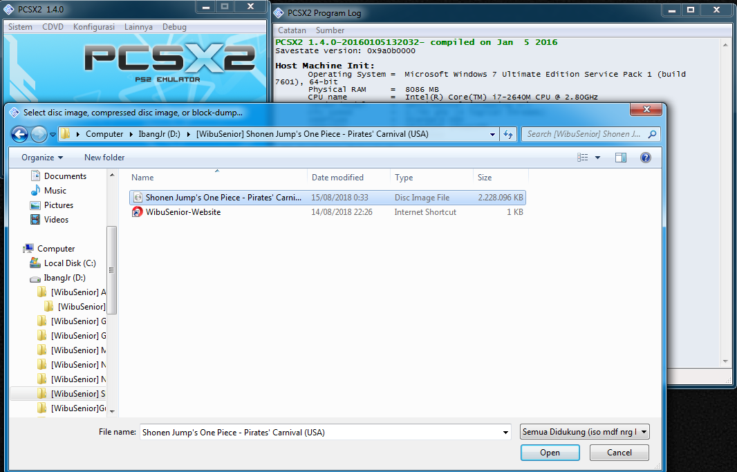 Cara bermain game PS2 di komputer atau laptop - IbangYoo