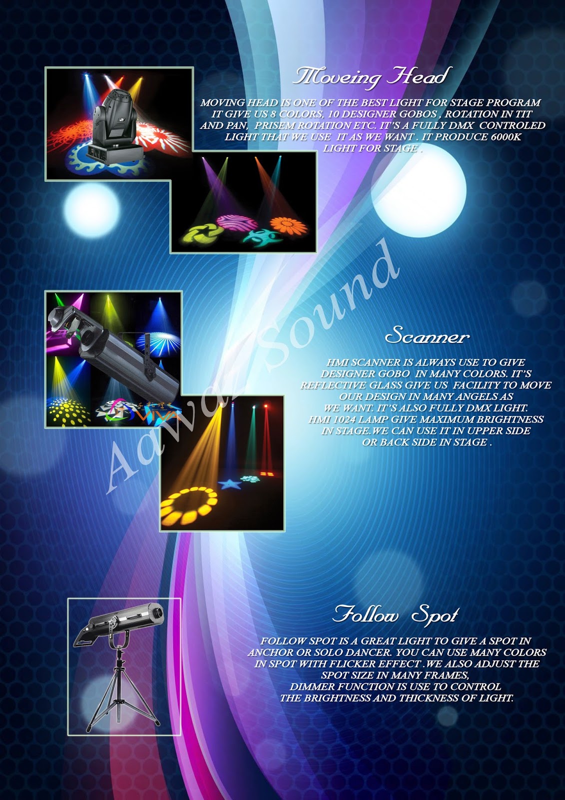 aawaz sound & light system: Light System