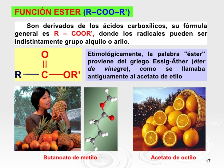 QUÍMICA ORGÁNICA EN ACCIÓN : ÉSTERES