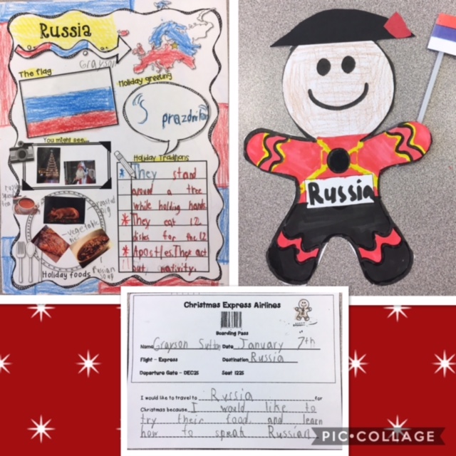 Third Grade's a Charm: "Christmas Around the World" Projects