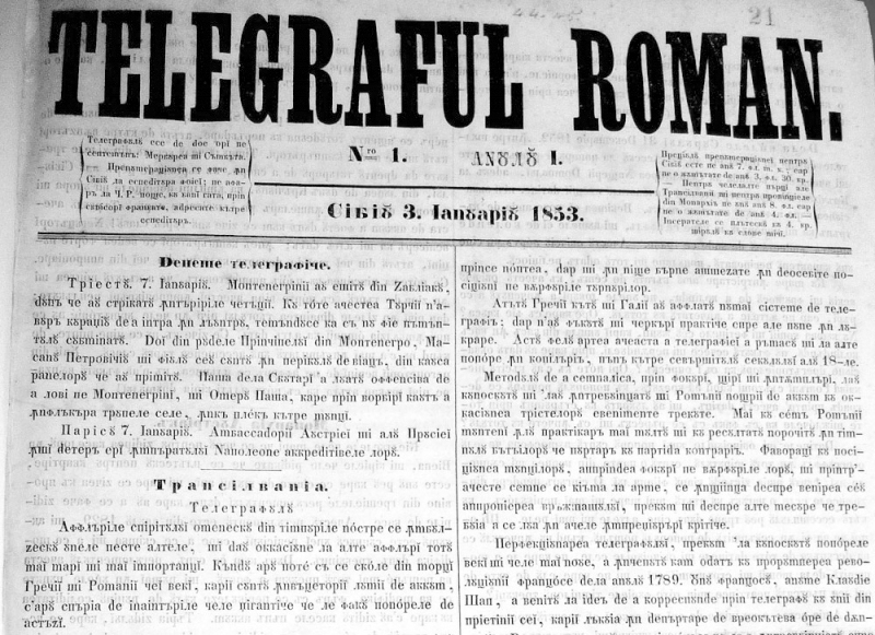 Telegraful Român: REFERINŢE din paginile Telegrafului nostru ...