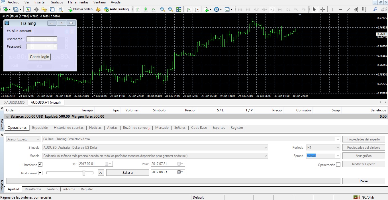 Sumando Dólares: Cómo usar FX Blue Trading Simulator.