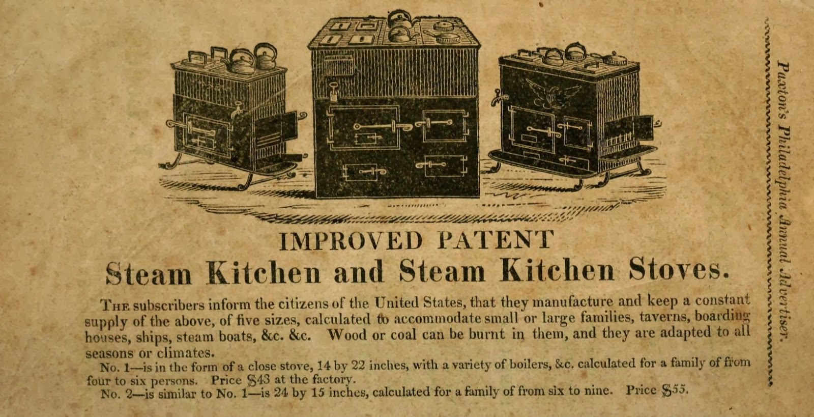 A Stove Less Ordinary: (Some of) The First Stove Advertisements in America