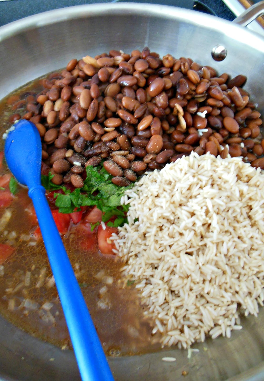 Brown Rice and Beans, Caribbean Style A one-pan side dish to enjoy ...