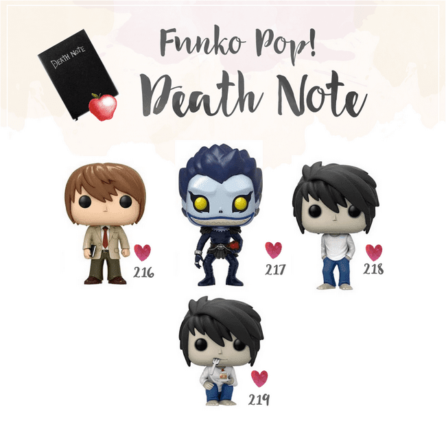 Wishlist #10 - Funko Pop - Death Note - Livros e Chocolate