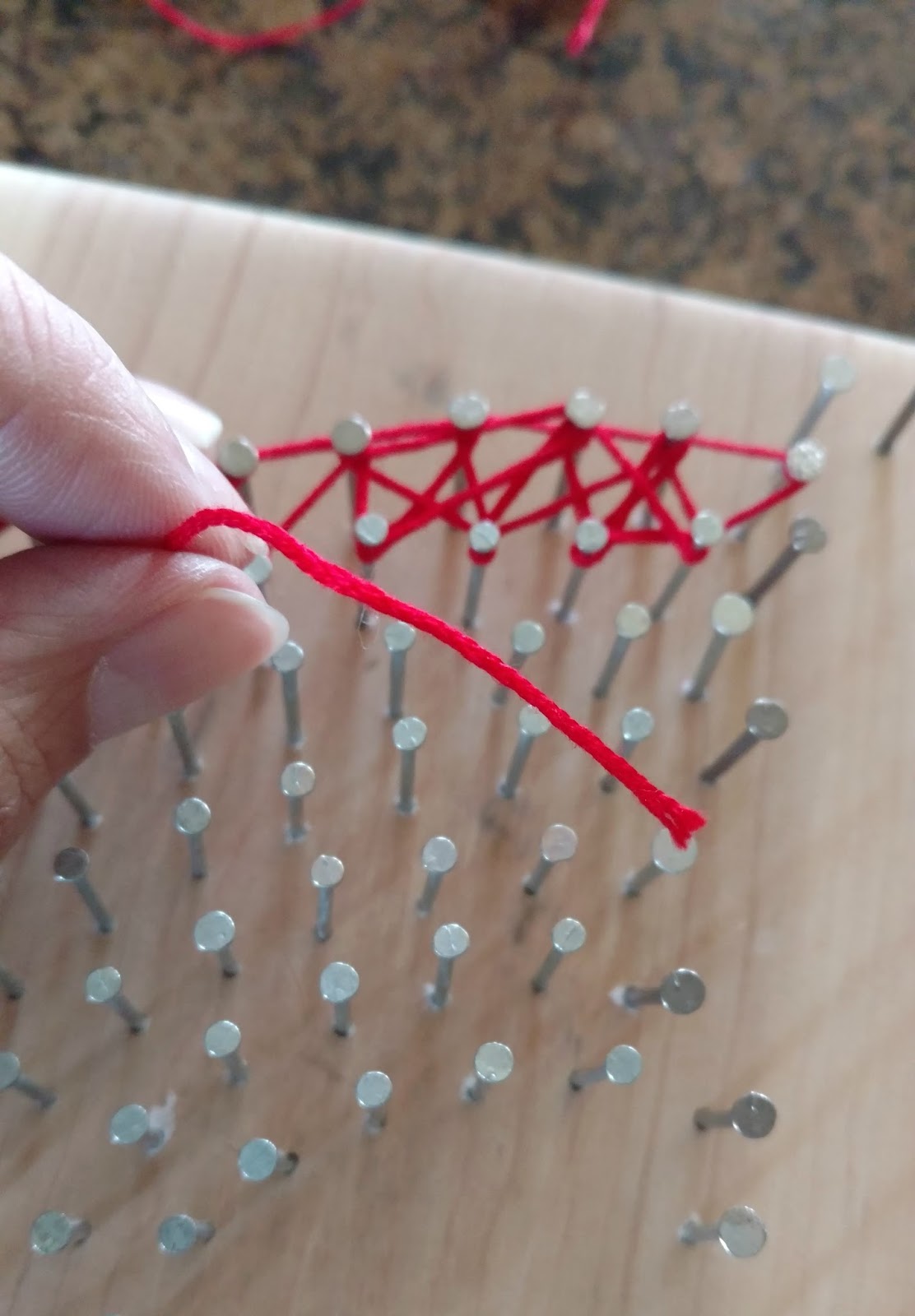 Rainbow String Art Tutorial - Sunshine and Munchkins