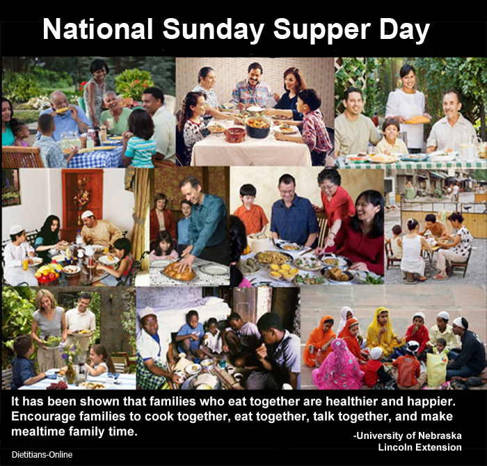 Dietitians Online Blog: National Sunday Supper Day