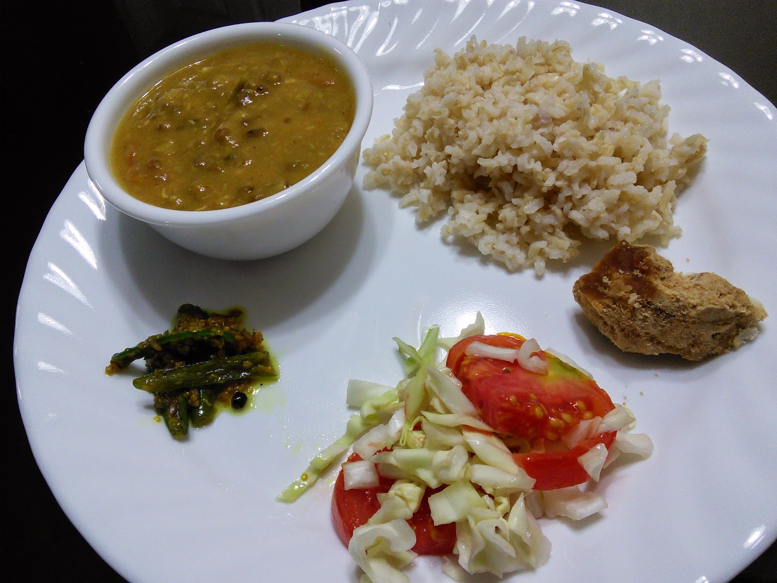 Dancing with a knife...: whole mung daal