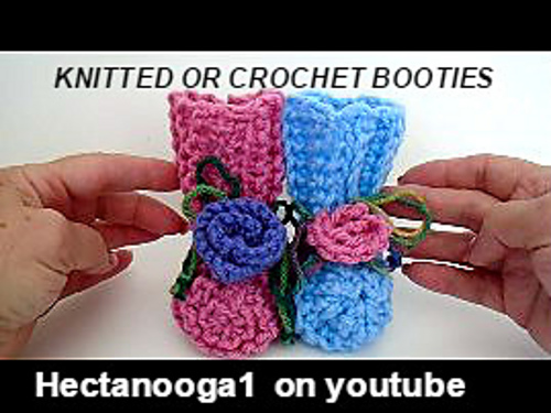 HECTANOOGA PATTERNS: FREE crochet pattern, Baby Booties