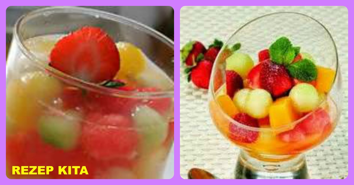 Resep Dan Cara Membuat Es Koktail Buah Segar Mudah - Rezep Kita