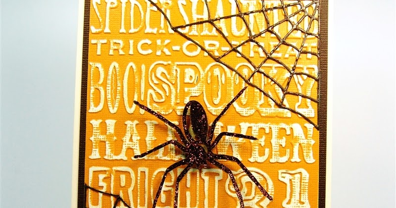 Capadia Designs: Sparkly Spider Halloween Card