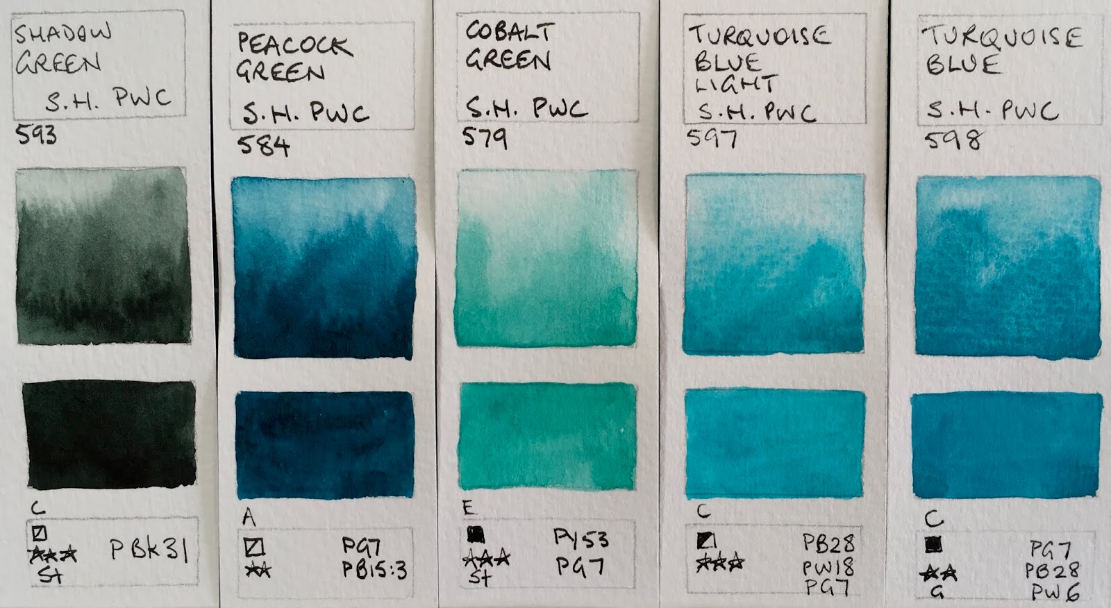 Jane Blundell Artist: ShinHan PWC Watercolours - full 104 colour range.