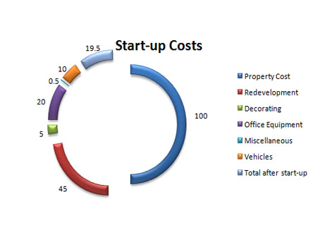 Group 9 business plan: Graphs of our finance