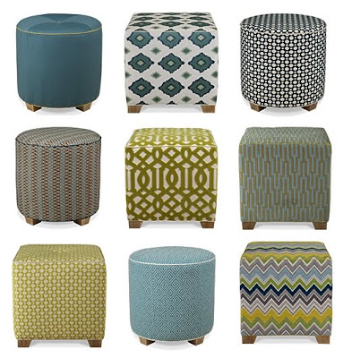 HIGH END FABRIC SOURCE: Fun with Ottomans!