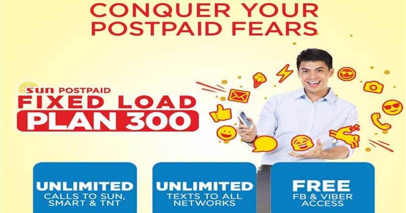 Sun Cellular Fixed Load Plan 300 – 30 days Unli Call and Text + Free FB